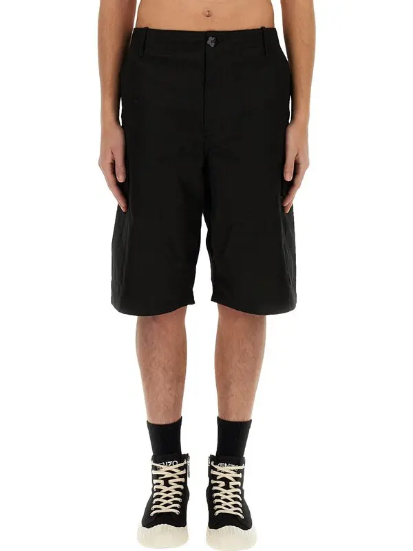 Kenzo Cargo Workwear Shorts - Black