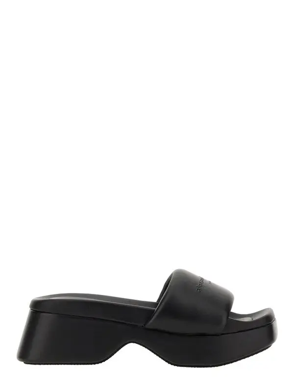Alexander Wang Logo Sandal - Black