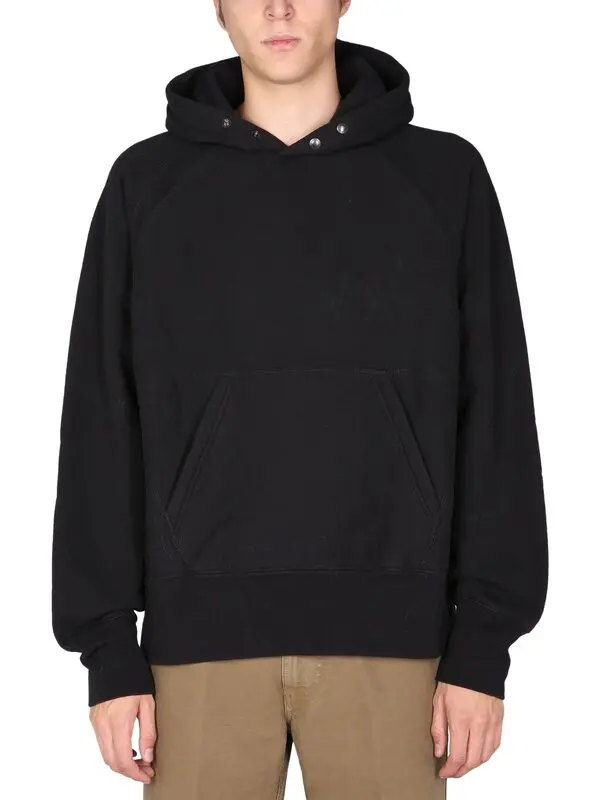 Engineered Garments Printed High Neck Sweatshirt - Black