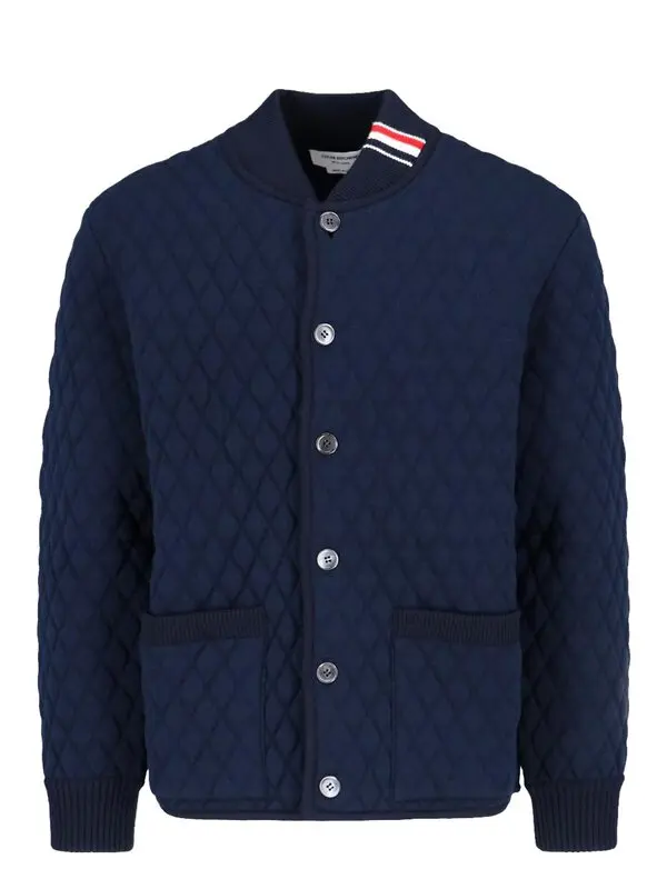 Thom Browne Merino Wool Jacket - Blue