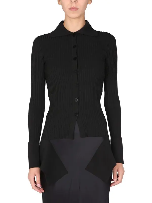 ANDREĀDAMO Cardigan With Cut-out Detail - Black