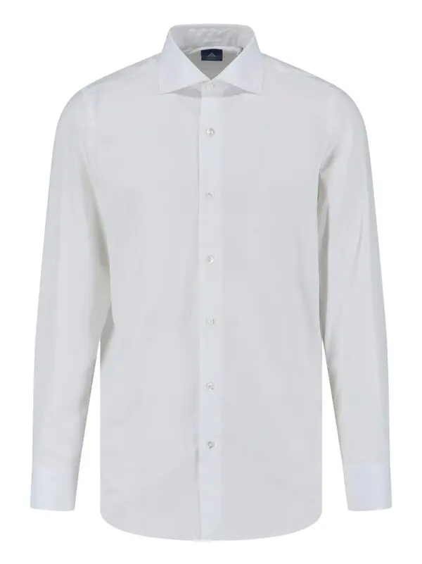 FINAMORE 1925 Classic 'milano' Shirt - White