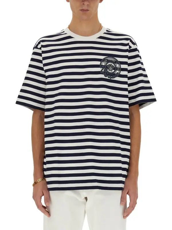 Versace Striped T-shirt - Multicolour