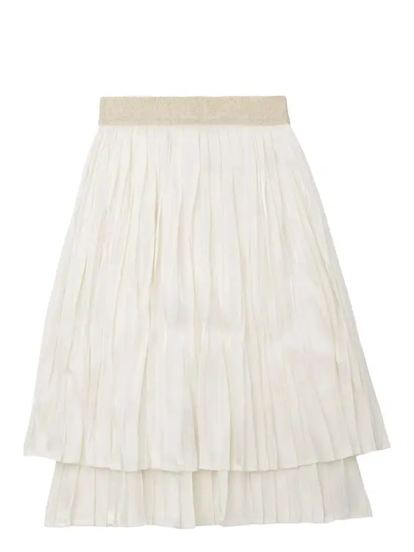 Karl Lagerfeld Pleated Skirt - Ivory