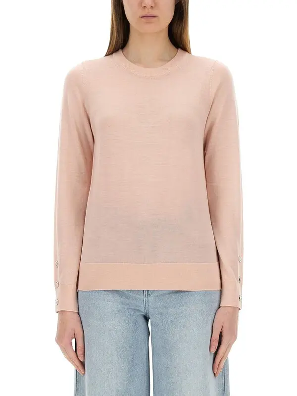 Michael Kors Wool Jersey Top - Pink