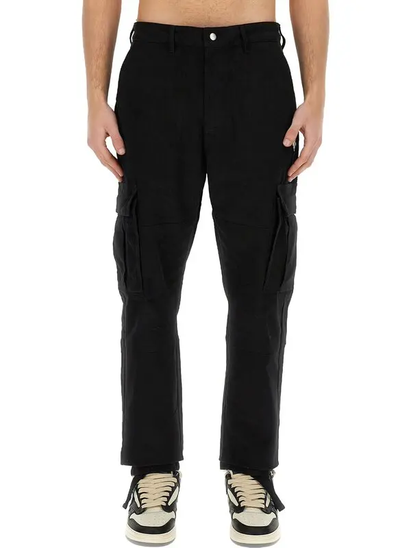 MARCELO BURLON COUNTY OF MILAN Regular Fit Cargo Pants - Black