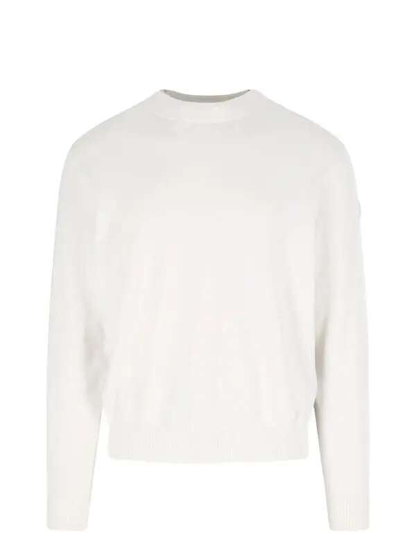 Moncler X Mercedes-benz Nigo Logo Crewneck Sweatshirt - White