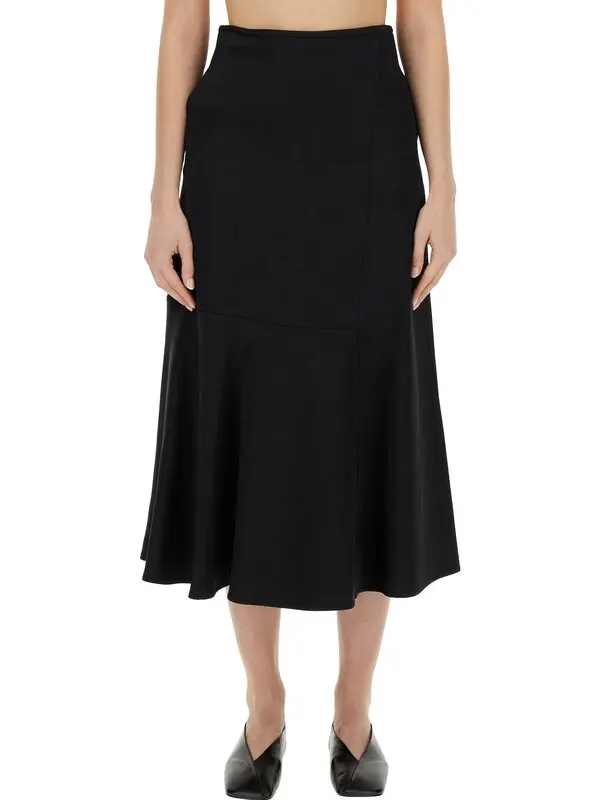 JIL SANDER Flared Skirt - Black