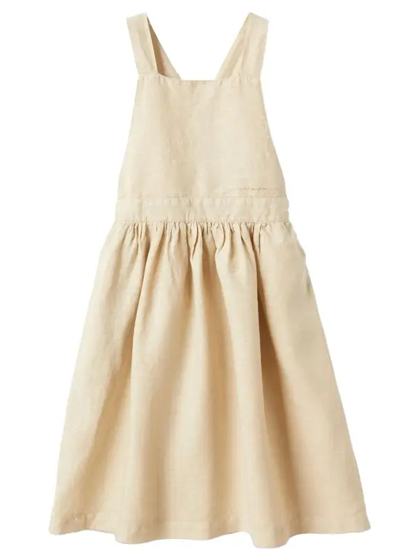 IL GUFO Sleeveless Linen Dress - Beige
