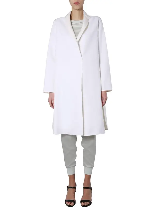 Fabiana Filippi Regular-fit Coat With Jewel Detail - White