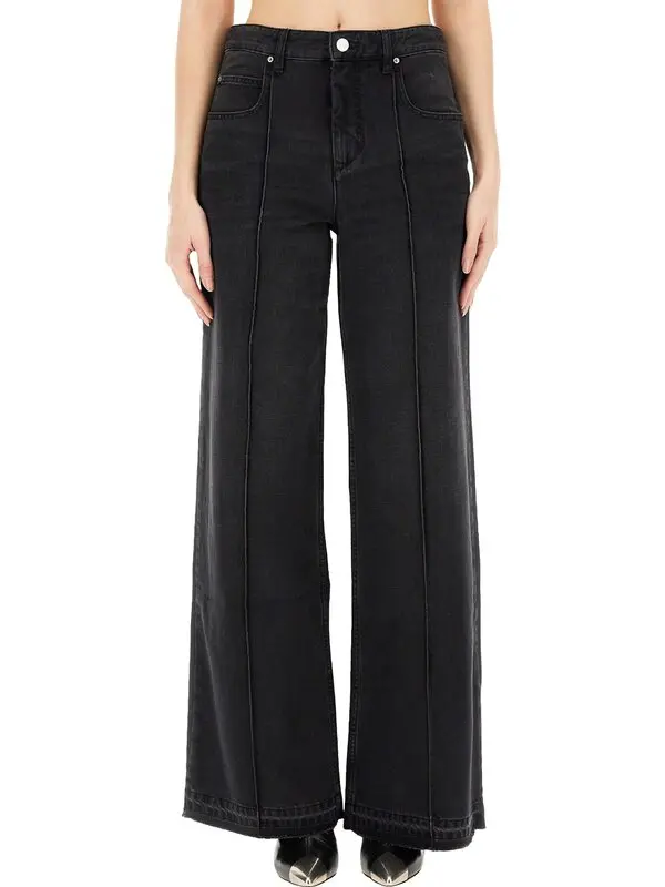 Isabel Marant Wide Leg Pants - Black