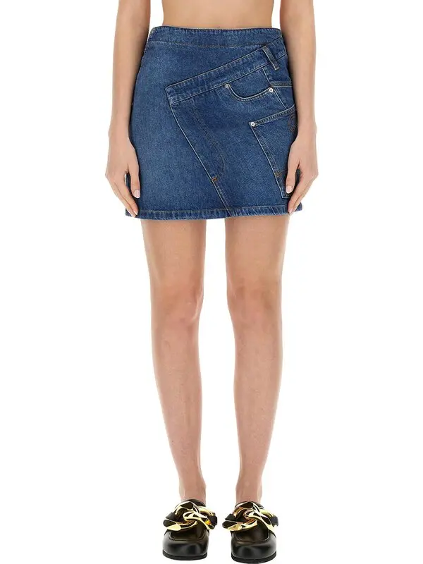 JW Anderson Denim Miniskirt - Blue