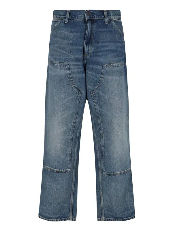 Carhartt Work In Progress Double Knee Carpenter Jeans - Blue