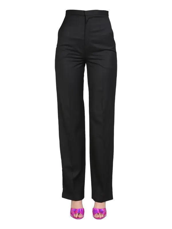 ANOUKI Straight Leg Trousers - Black