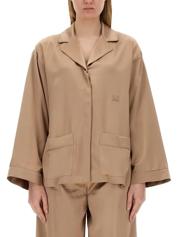 Max Mara Piano Potter Silk Shirt - Beige