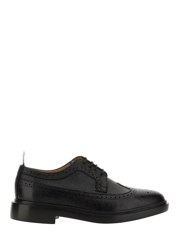Thom Browne Lace-up Longwing Brogue - Black