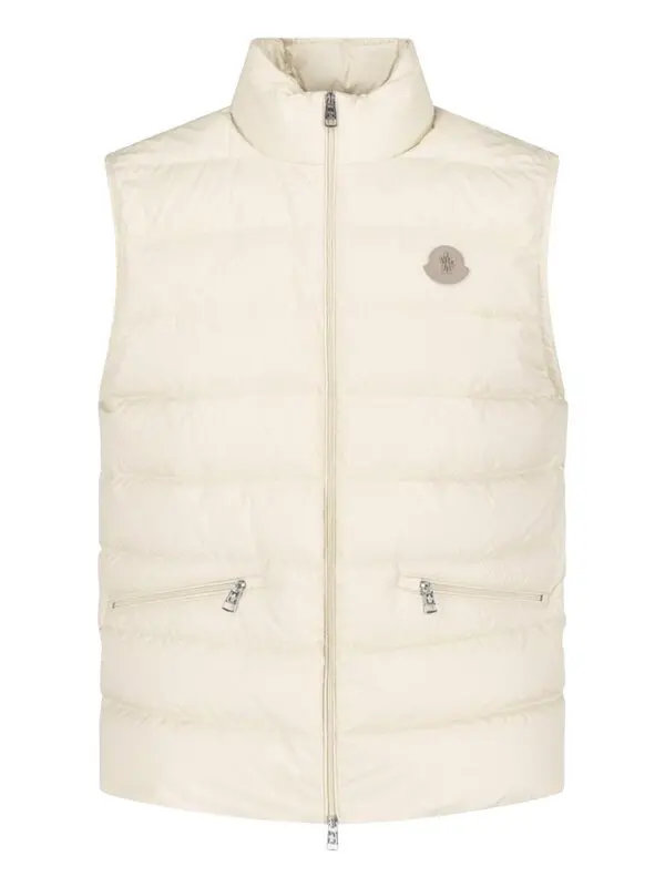 Moncler Padded Gilet - Cream