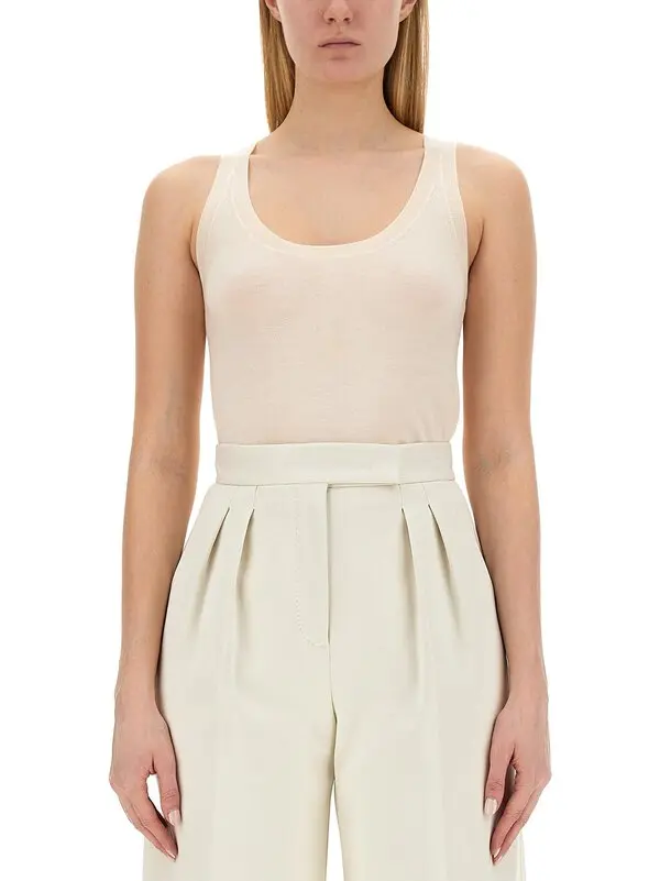Max Mara Cashmere Tank Top - White