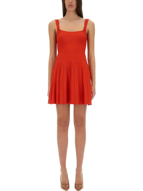Staud Ellison Short Dress - Red