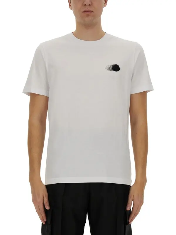 Moncler Logo Print T-shirt - White