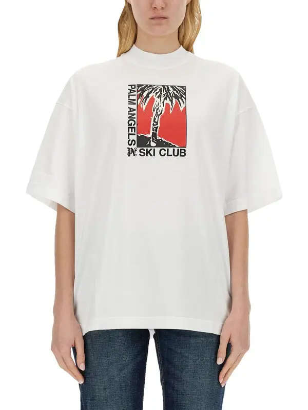 Palm Angels Ski Club T-shirt - White