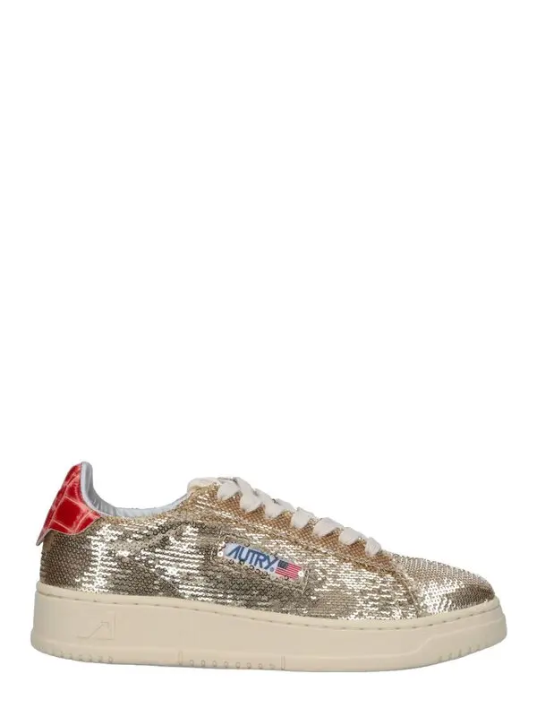 AUTRY Dallas Low-top Sneakers - Gold