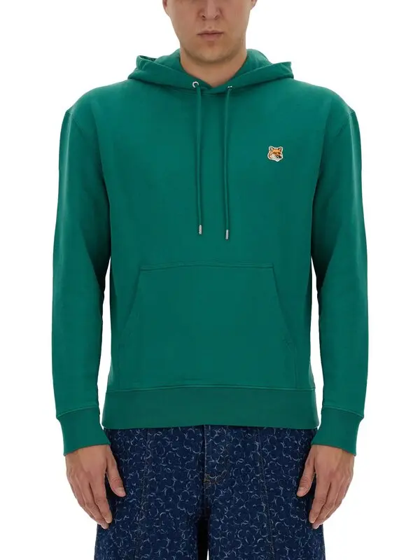 Maison Kitsuné Fox Head Sweatshirt - Green