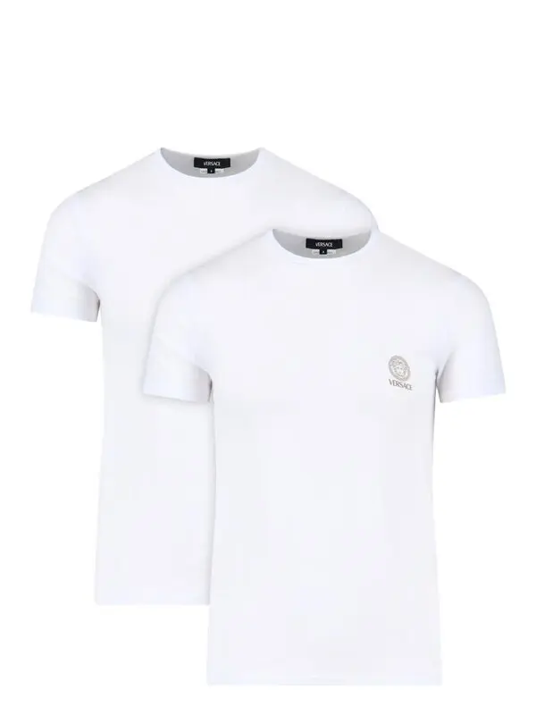 Versace Set Of 2 "medusa" T-shirts - White