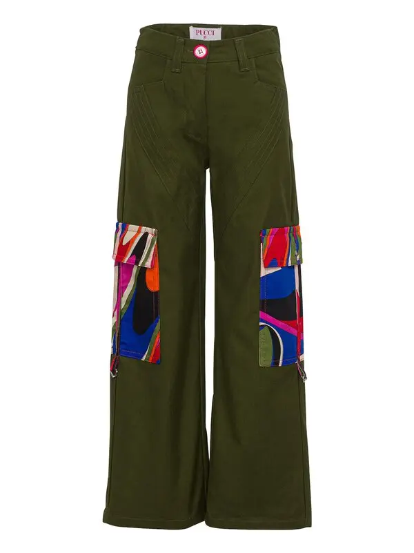 Emilio Pucci Wide Leg Trousers - Green