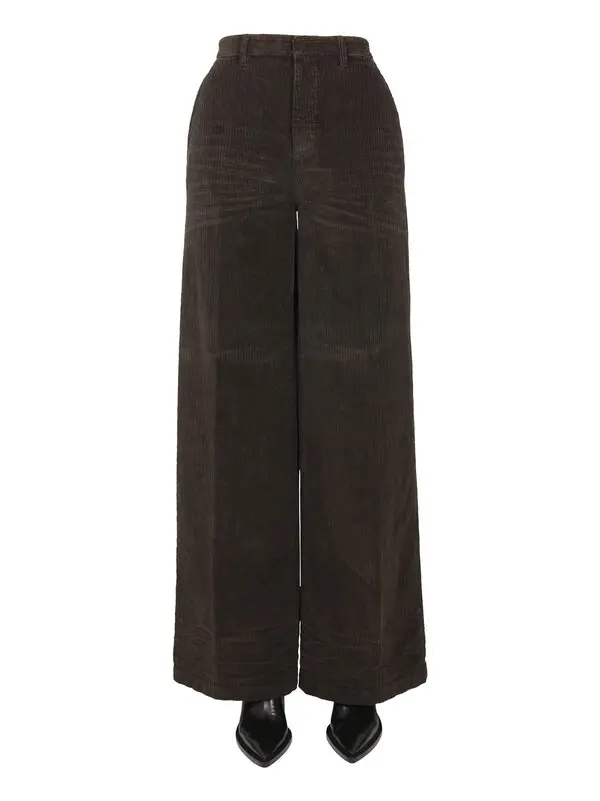 Dsquared2 Wide Leg Trousers - Dark Brown