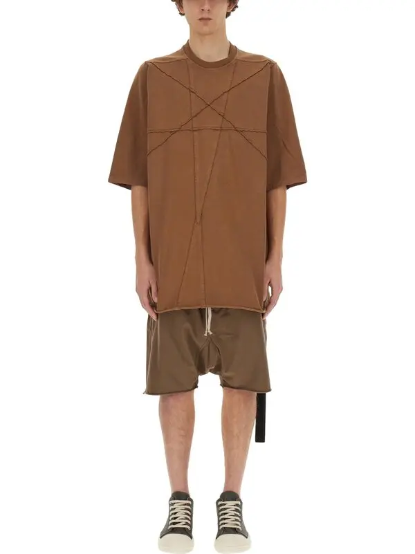 Rick Owens Cotton T-shirt - Brown