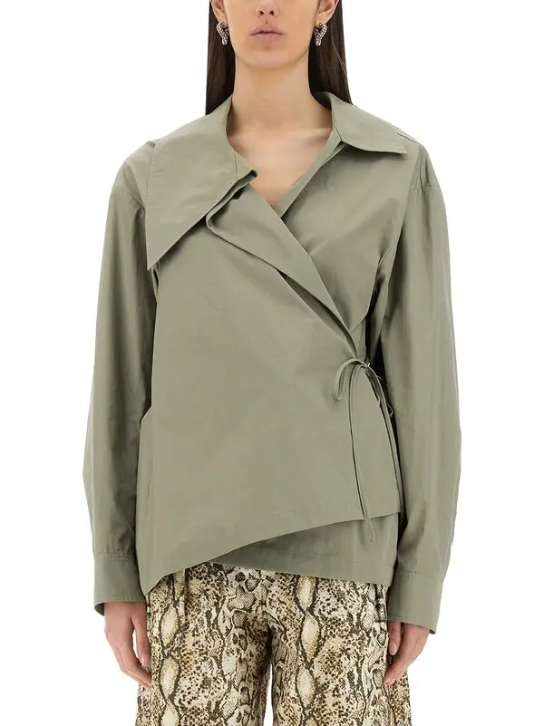 Dries Van Noten Asymmetrical Shirt - Green