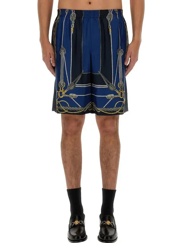 Versace Bermuda Twill Shorts - Multicolour