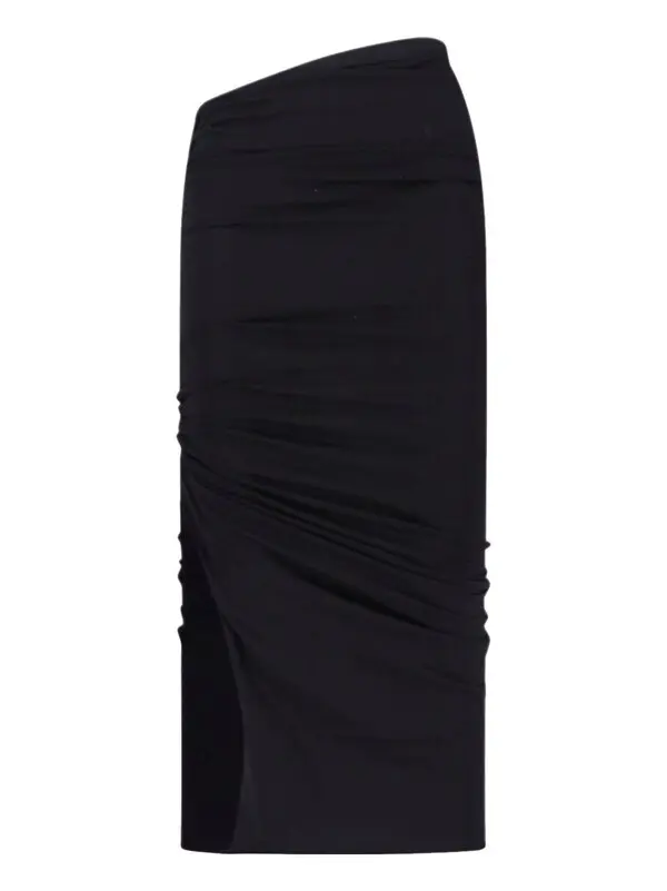Rick Owens Edfu Sheath Midi Skirt - Black