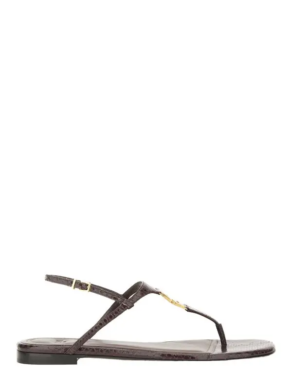 Fendi Ffold Sandals - Brown