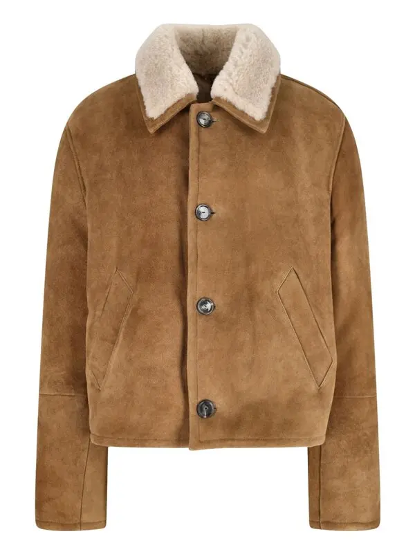 Ami Shearling Jacket - Brown