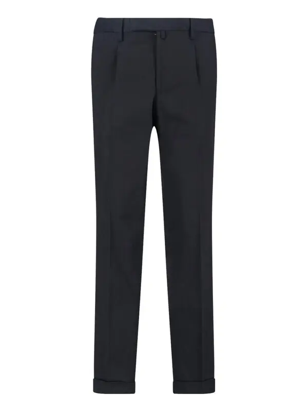 BRIGLIA 1949 Bg 21s Cotton Trousers - Black