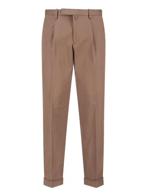 BRIGLIA 1949 Bg 21s Cotton Trousers - Brown