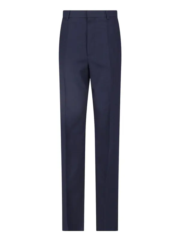 Incotex Tailored Wool Trousers - Blue