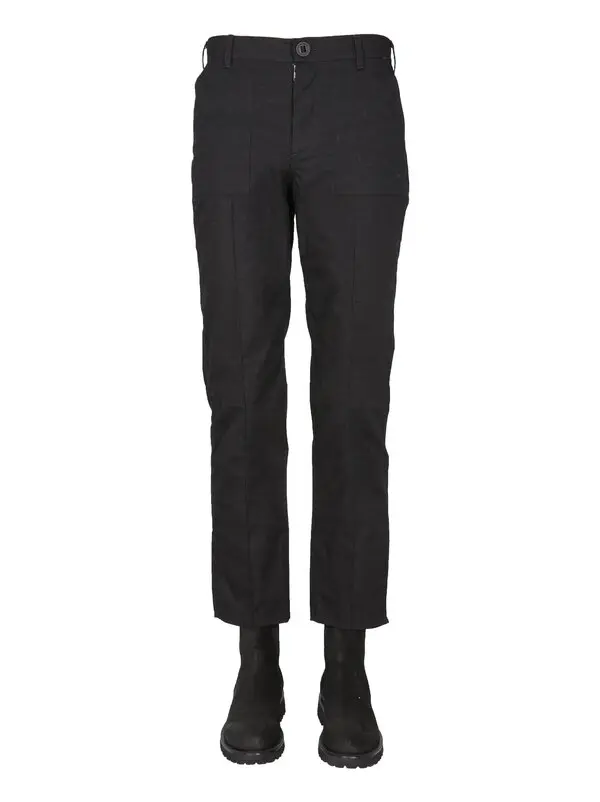 ARKAIR Pants With Logo Button - Black