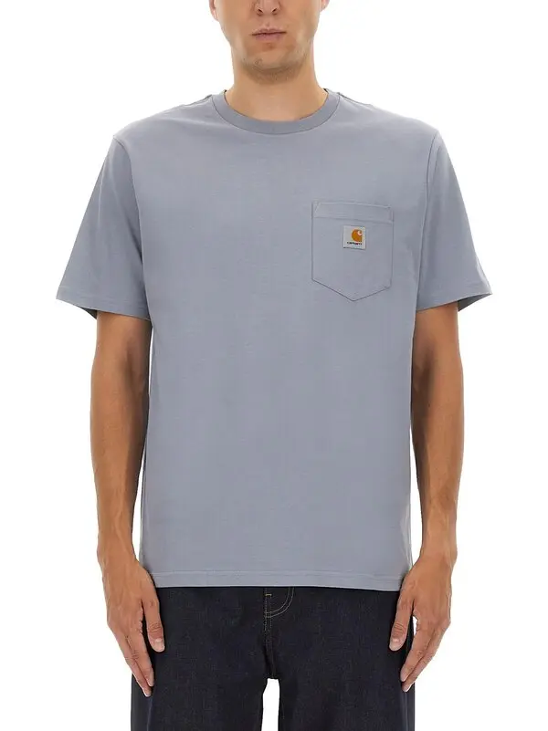 Carhartt Work In Progress T-shirt With Pocket - Grey