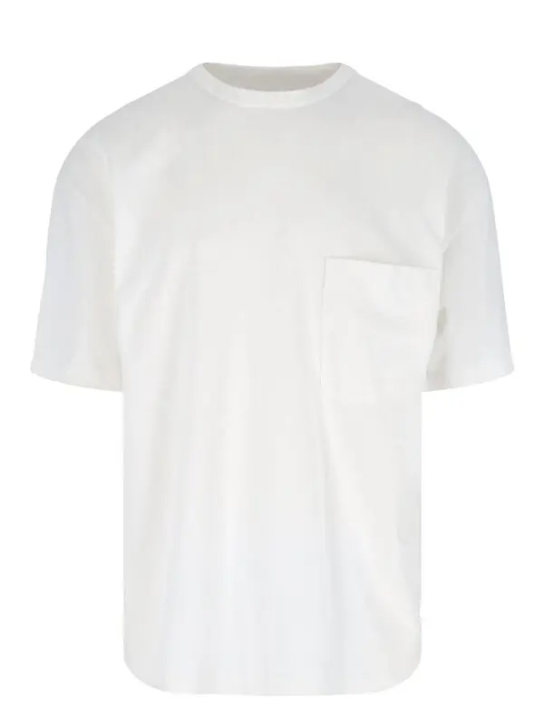 LEMAIRE T-shirt With Pocket - White