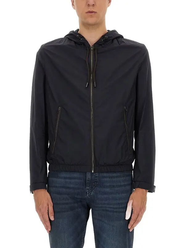 Hugo Boss L-calfo1' Hooded Jacket - Blue