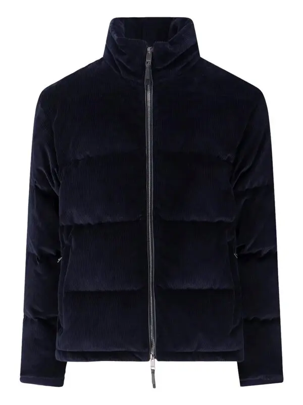 Burberry Courdory Short Down Jacket - Blue
