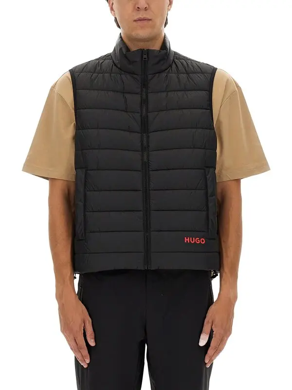 Hugo Boss Vests With Logo - Black