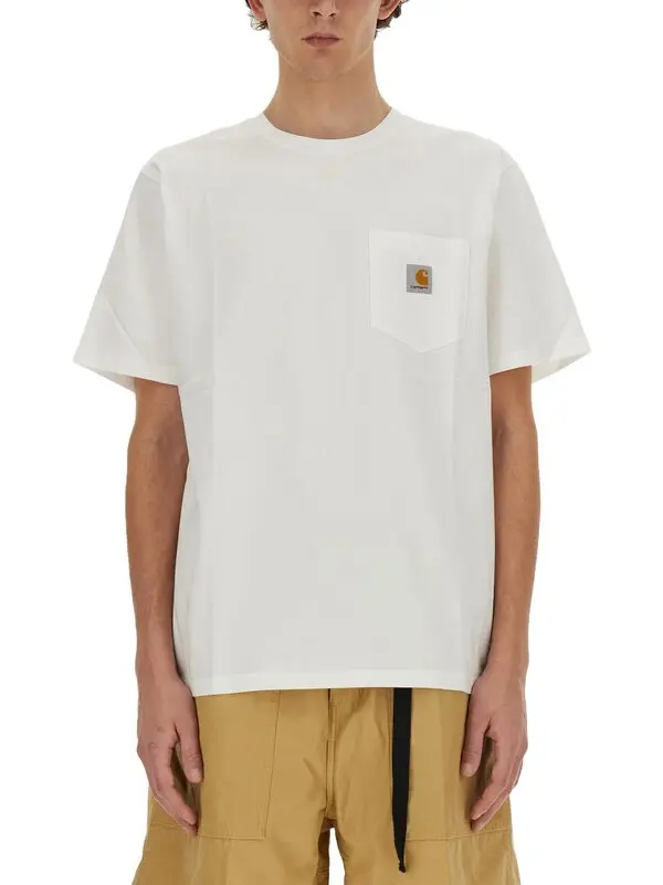 Carhartt Work In Progress T-shirt With Pocket - White
