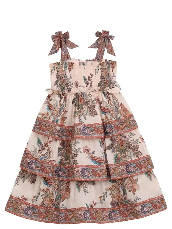 Zimmermann Tiered Dress - Multicolour