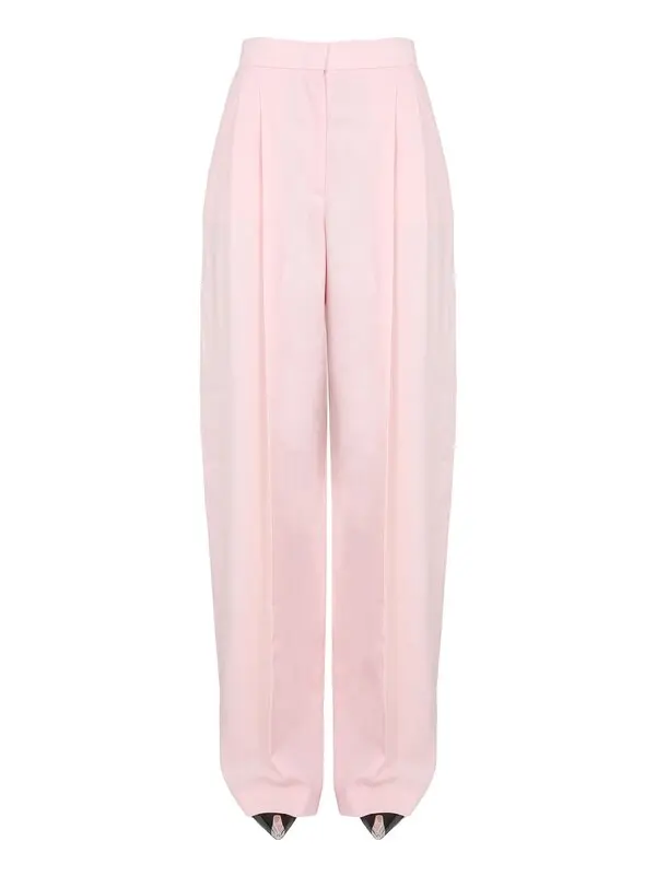 Alexander McQueen Wide Leg Trousers - Pink
