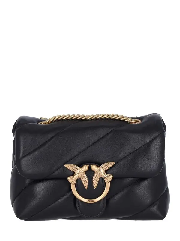 Pinko Mini Love Puff Bag - Black
