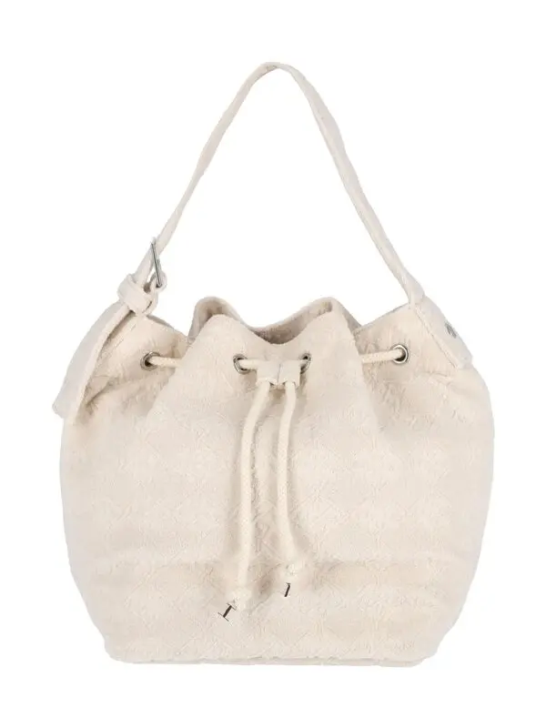 Tory Burch T Monogram Bucket Bag - White